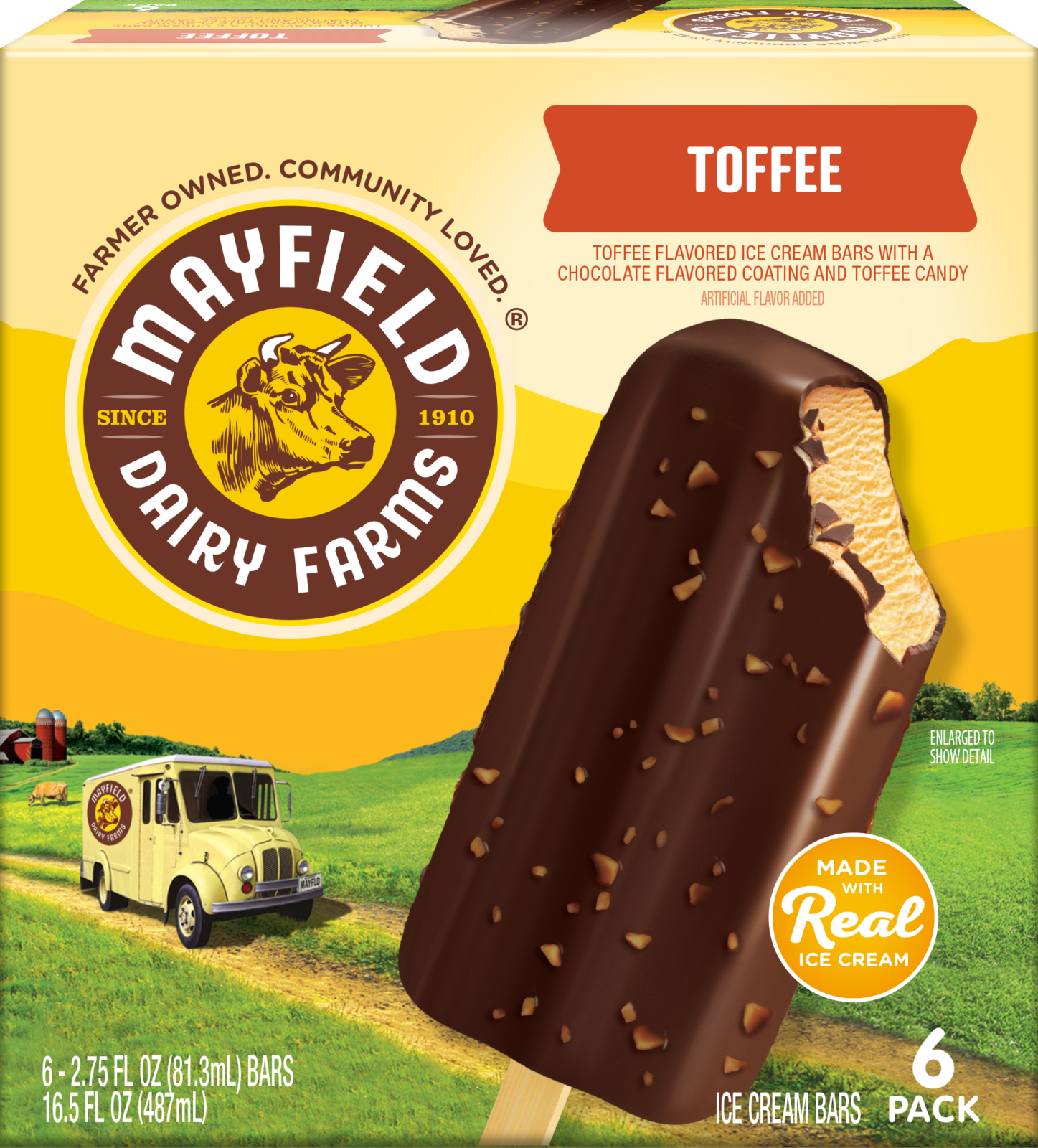 Toffee Bars 6 Pk - Mayfield Dairy Farms®
