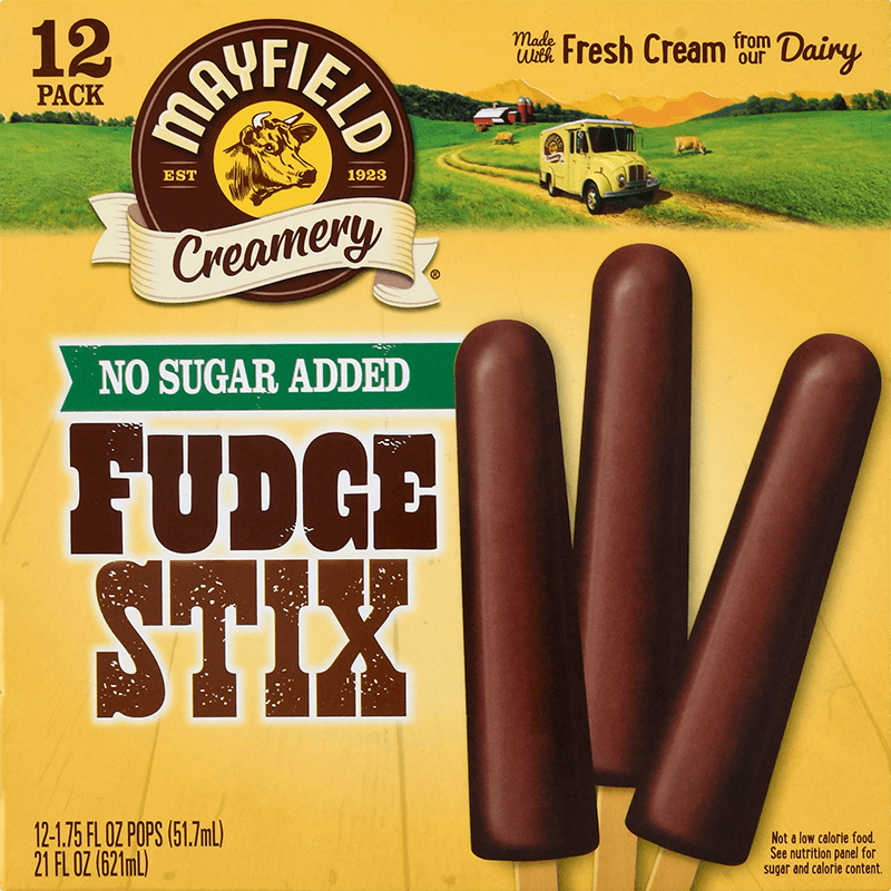 Fudge Stix (No Sugar Added) 12 Pk - Mayfield Dairy Farms®