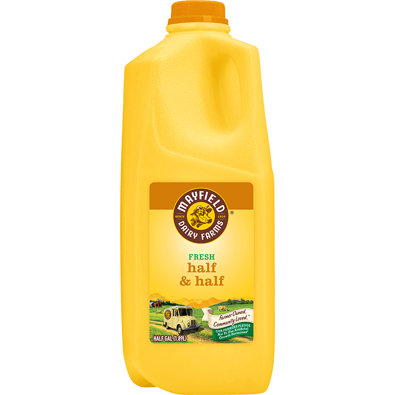 Half & Half Plastic Half Gallon - Mayfield Dairy Farms®