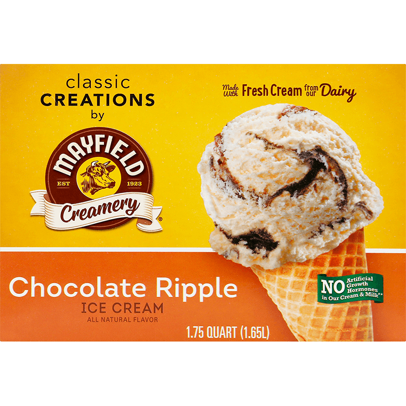 Chocolate Ripple Ice Cream 1.75 Quart - Mayfield Dairy Farms®