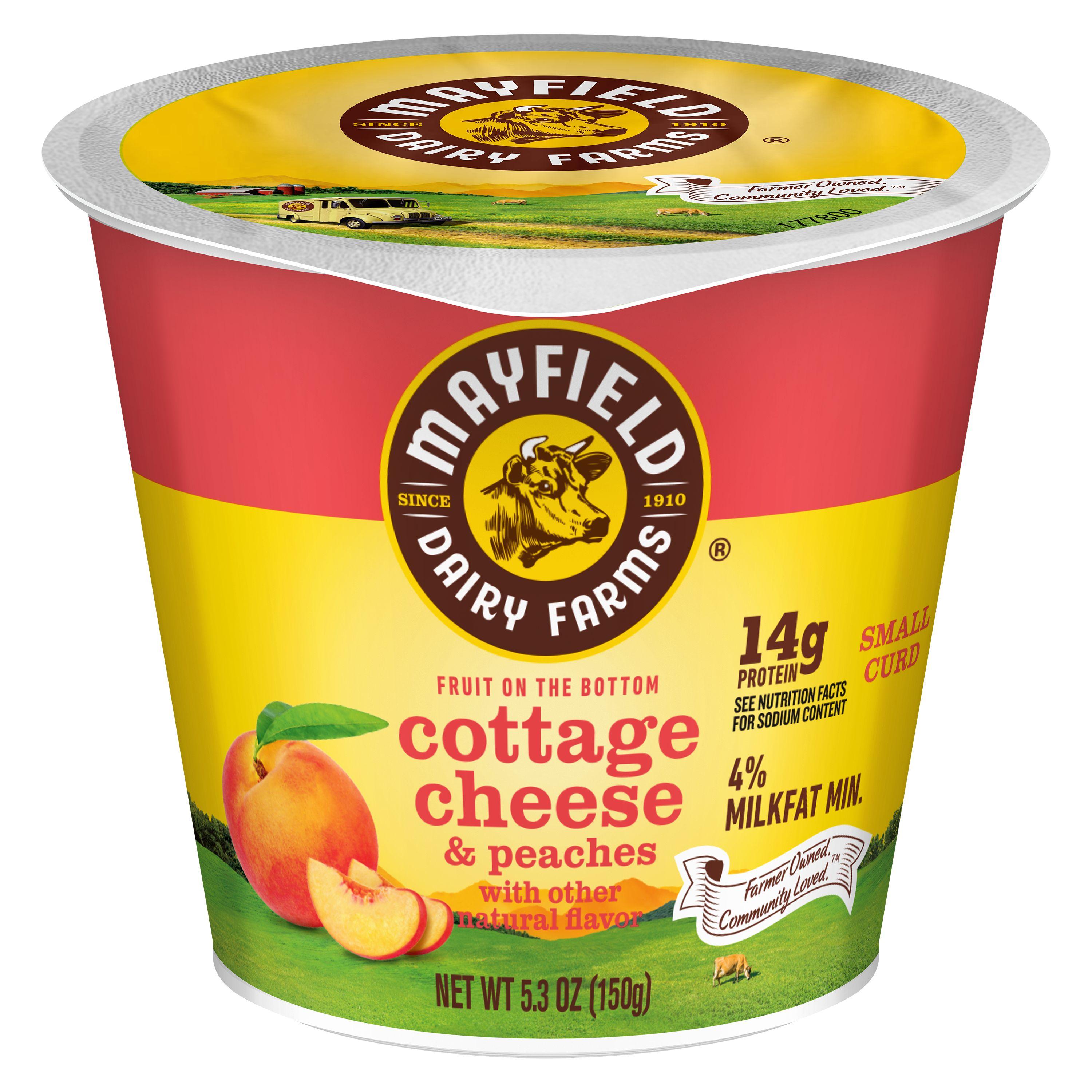 Peach 4% Cottage Cheese - Mayfield Dairy Farms®